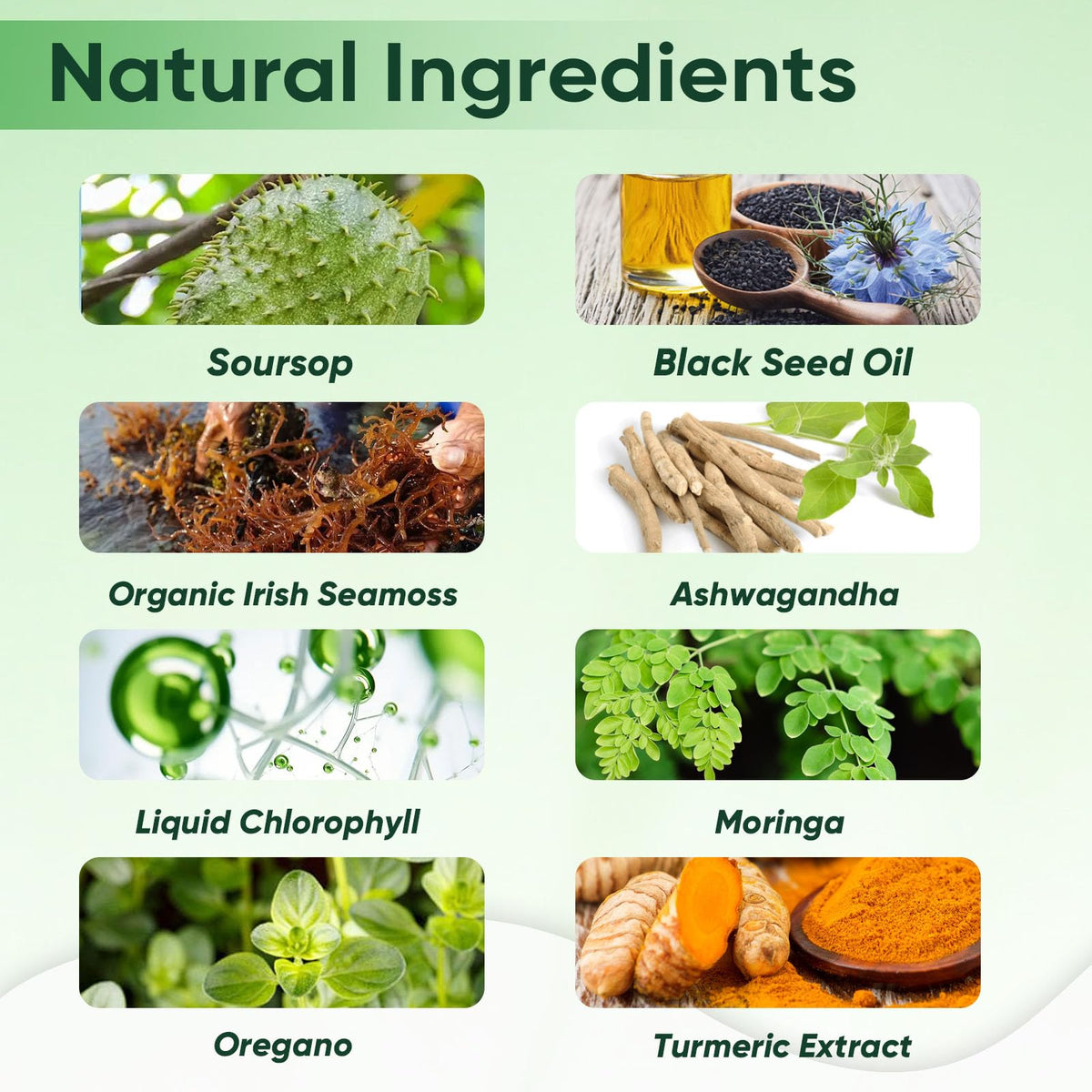 Herbal remedy with sea moss and turmeric