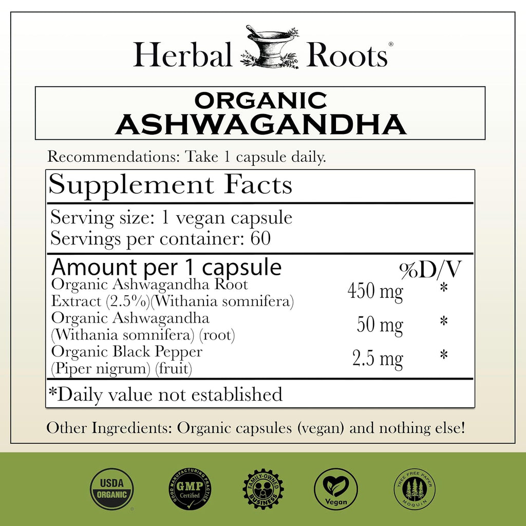 Herbal Roots ashwagandha 1500 mg benefits