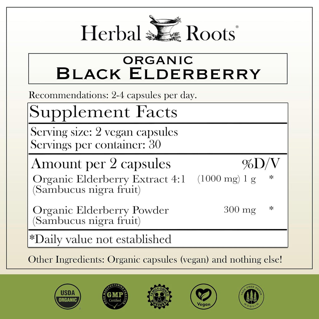 Herbal Roots elderberry supplement benefits