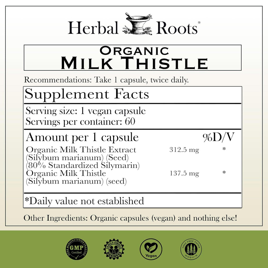 Herbal Roots milk thistle extract benefits
