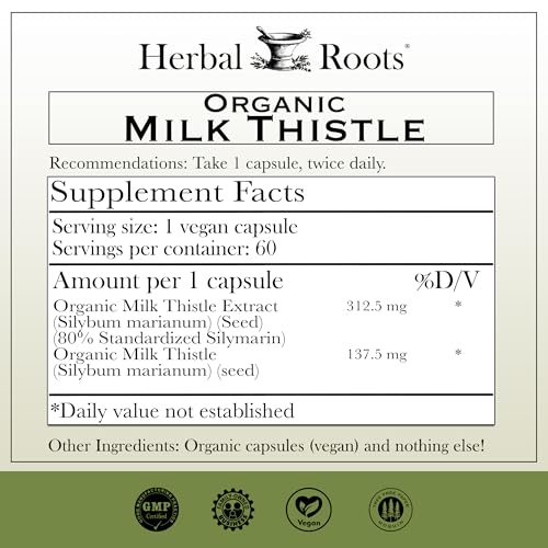Herbal Roots milk thistle for fatty liver