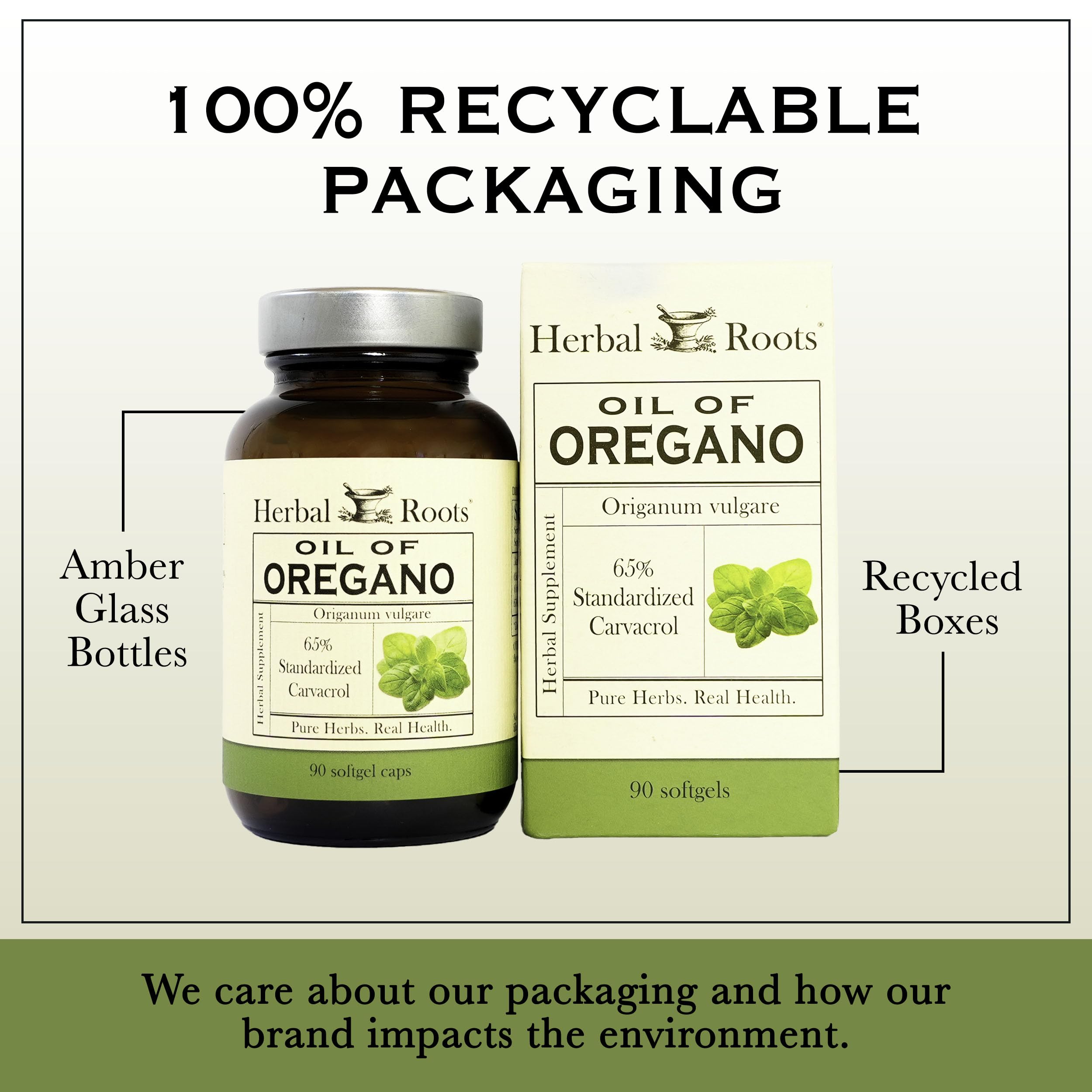 herbal roots oregano oil capsules