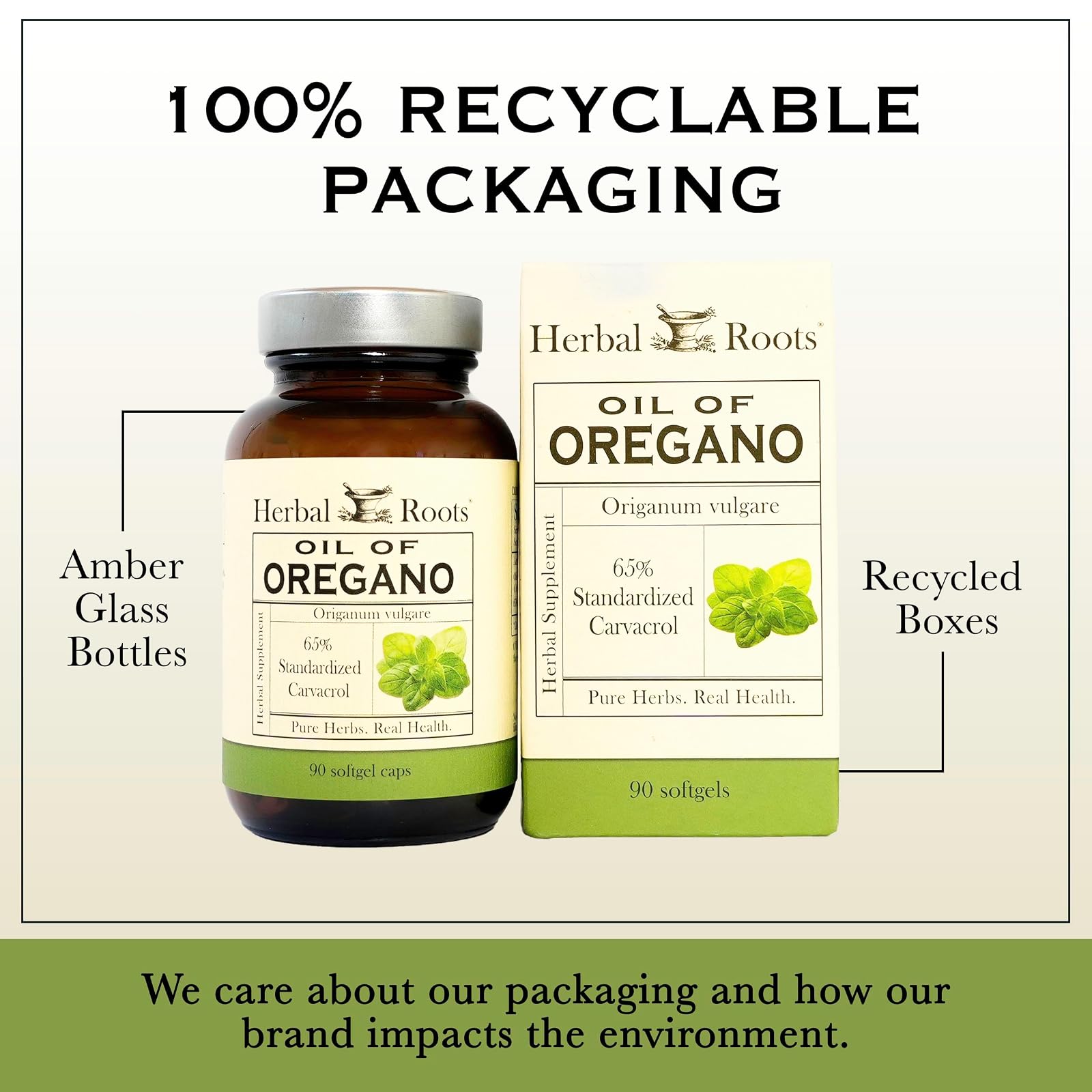 Herbal Roots oregano oil softgels