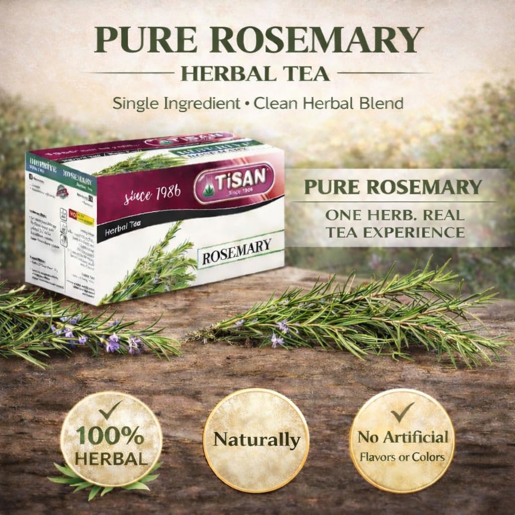 Herbal rosemary tea for digestive health