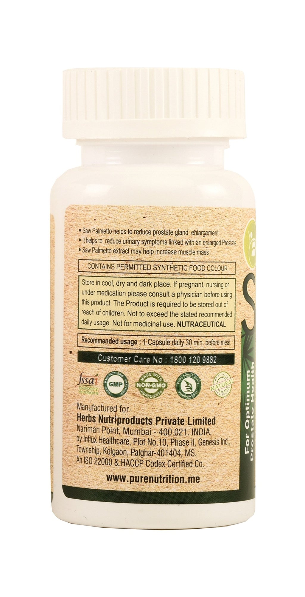 herbal saw palmetto extract for enlargement protection