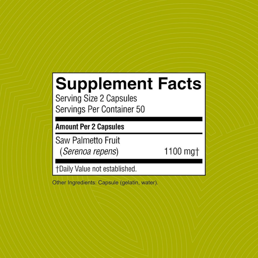 herbal saw palmetto for men's health