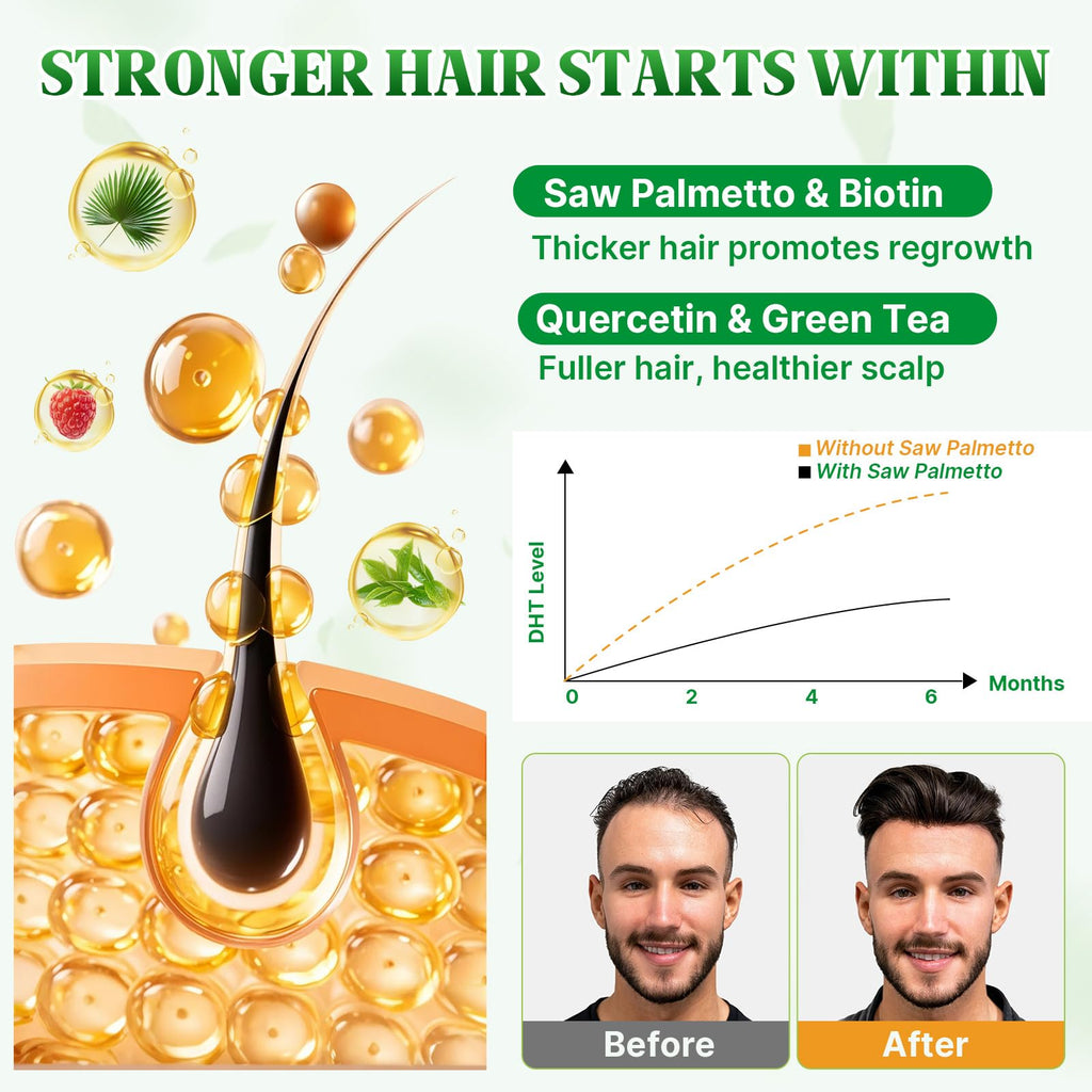 Herbal saw palmetto for men's wellness