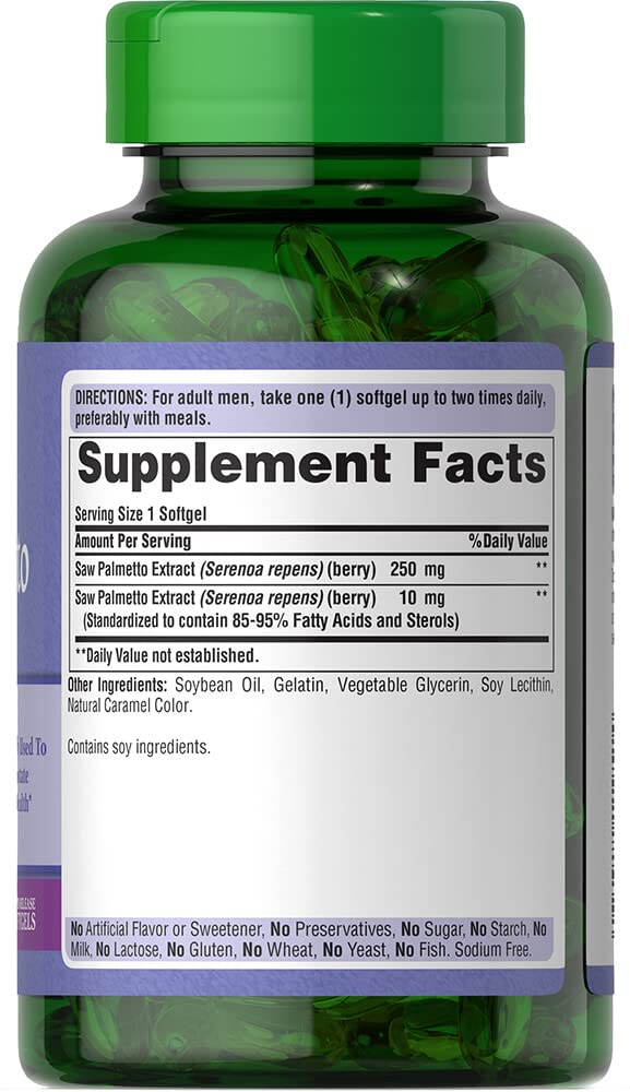 herbal saw palmetto for overall health