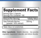herbal saw palmetto for wellness