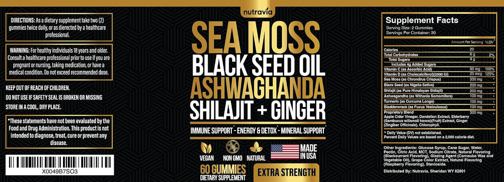 herbal sea moss gummies for stress relief