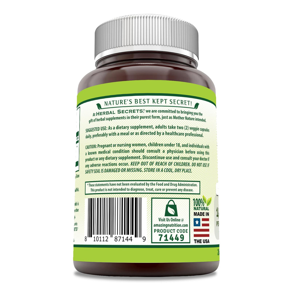 Herbal Secrets 1000 mg Holy Basil supplement