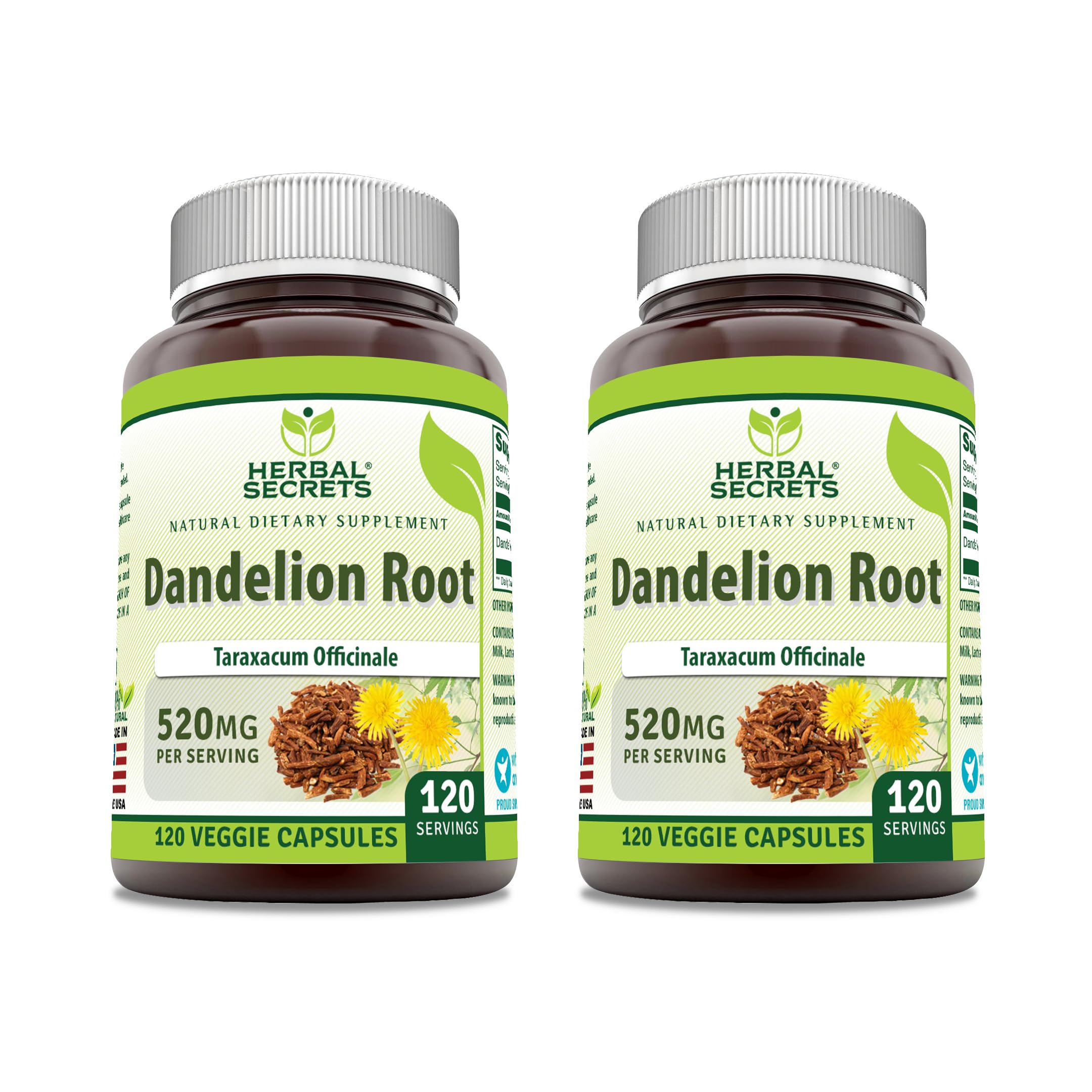 Herbal Secrets dandelion root capsules