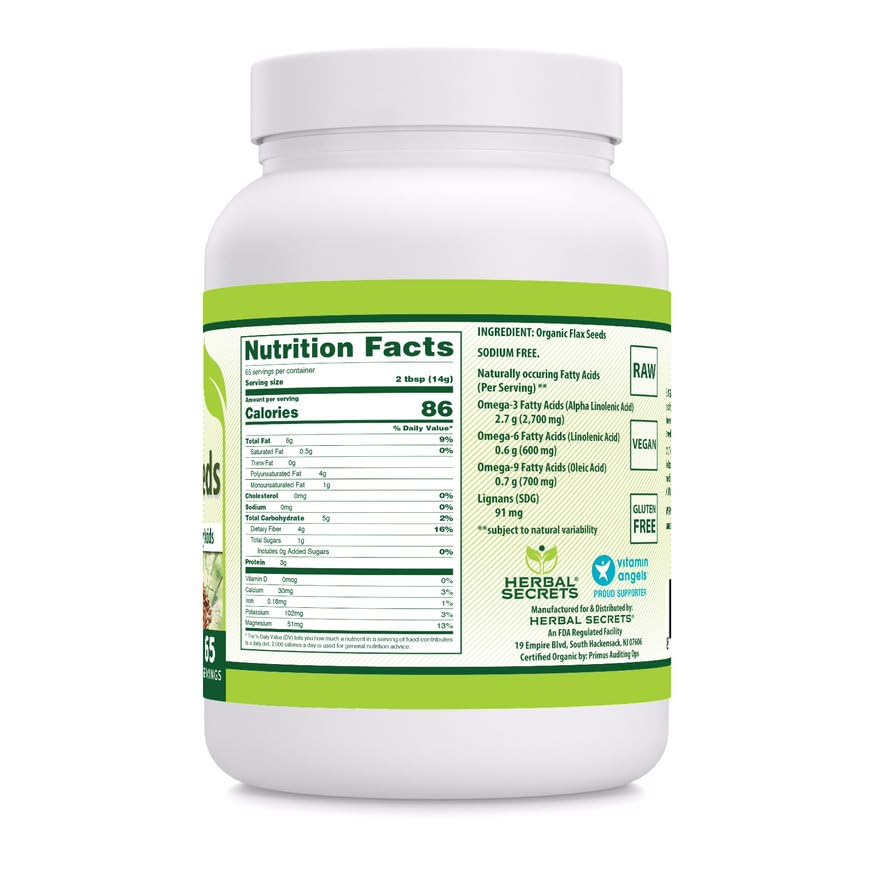Herbal Secrets flax seeds nutrition