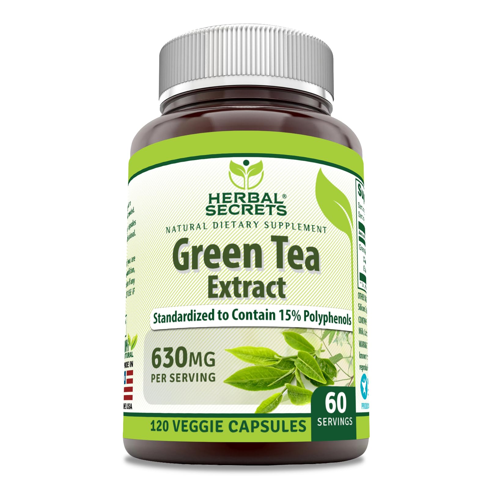 Herbal Secrets green tea extract capsules