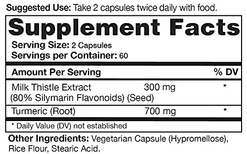 Herbal Secrets milk thistle capsules