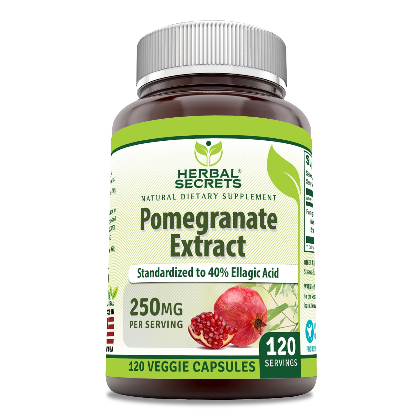 Herbal Secrets pomegranate extract capsules