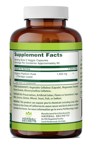 Herbal Secrets psyllium for digestion