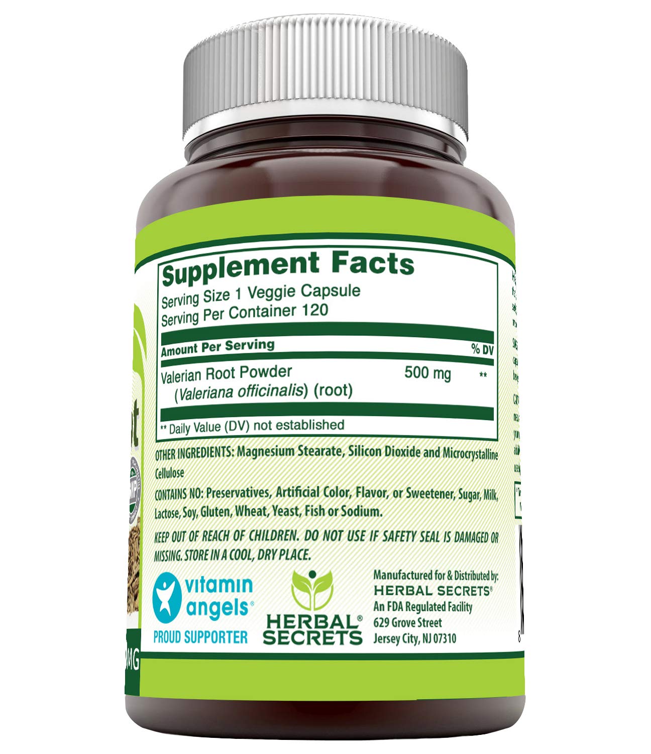 Herbal Secrets valerian root 500 mg