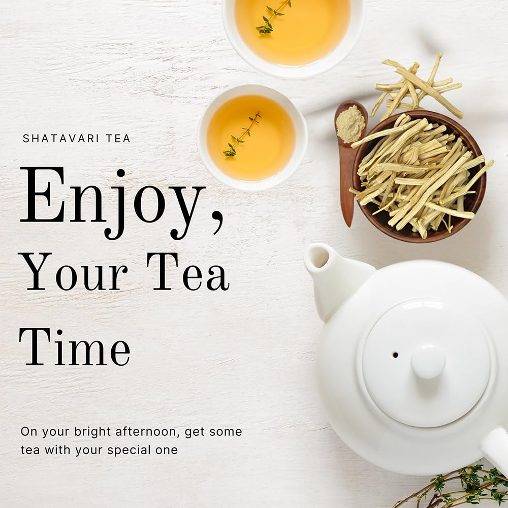 Herbal Shatavari root tea for digestion