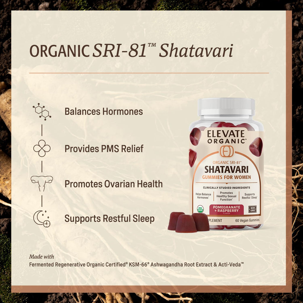 Herbal Shatavari supplement gummies