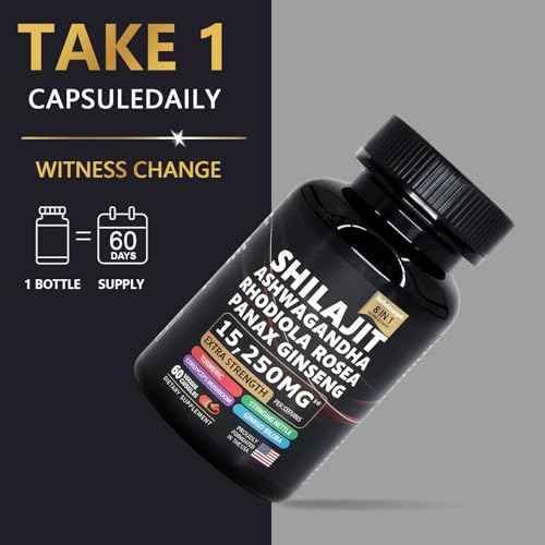 Herbal Shilajit capsules for stress relief