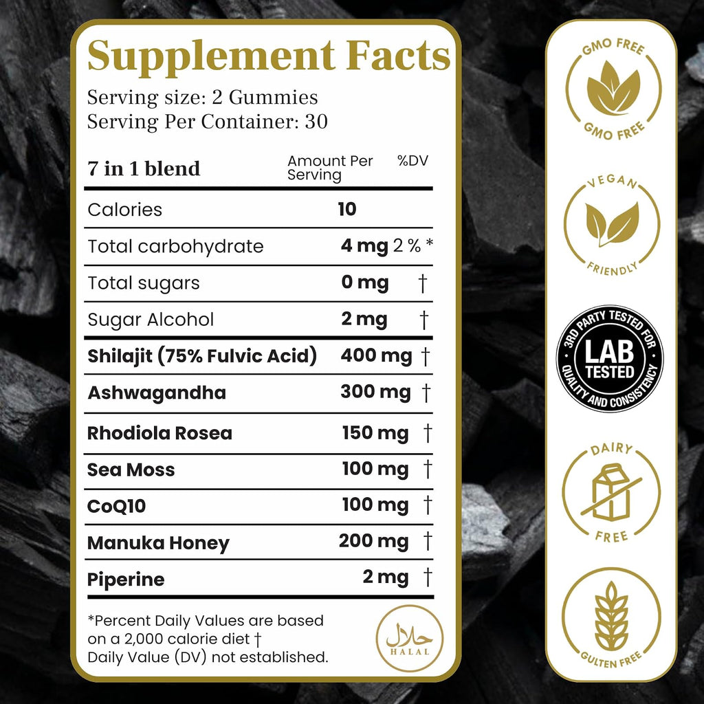 herbal shilajit gummies for recovery