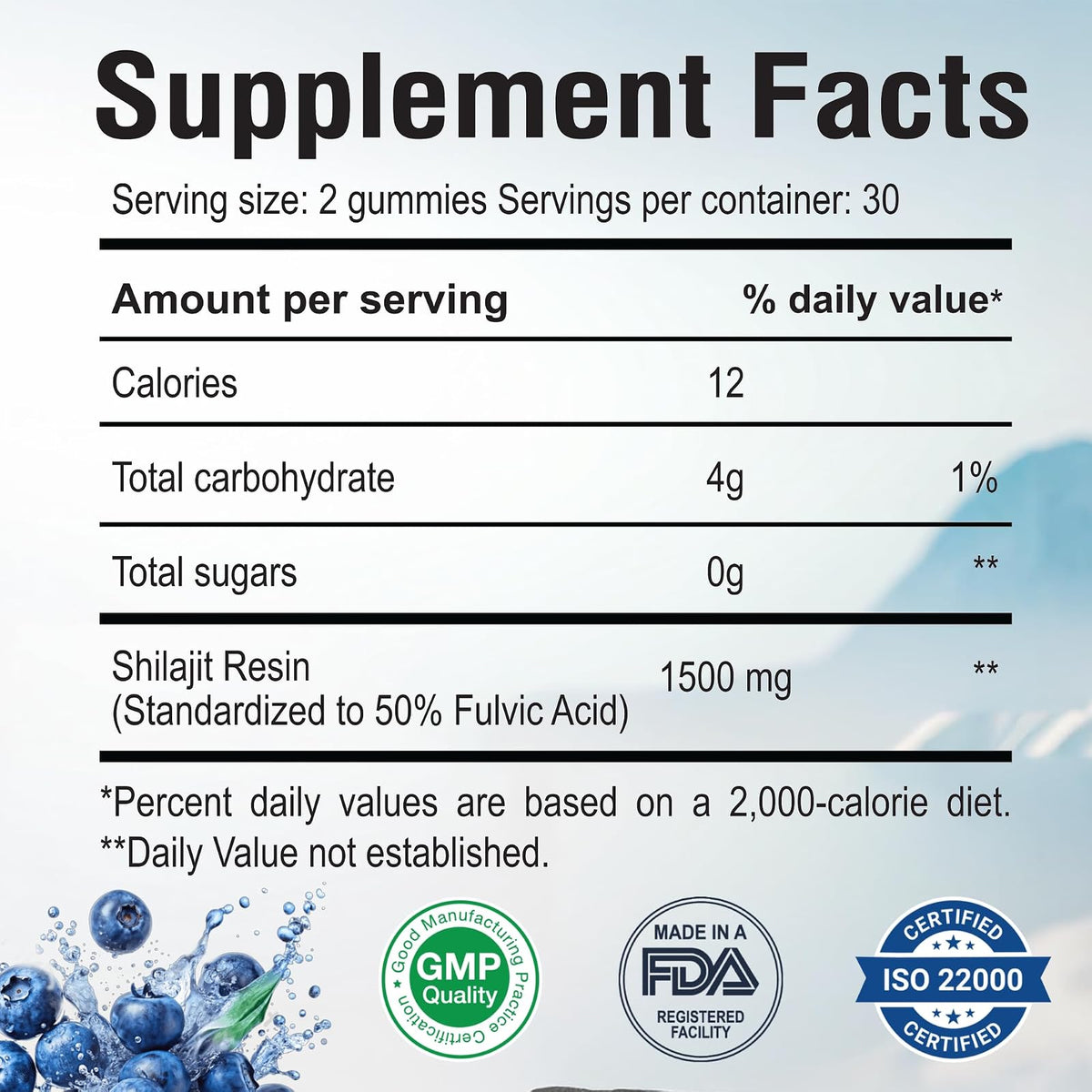 Herbal Shilajit gummies for vitality