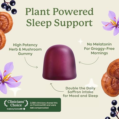 Herbal sleep aid with chamomile and mushrooms