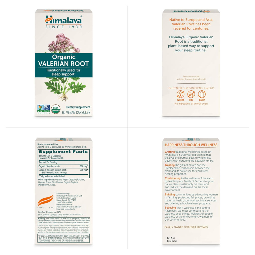 Herbal sleep aid with valerian root