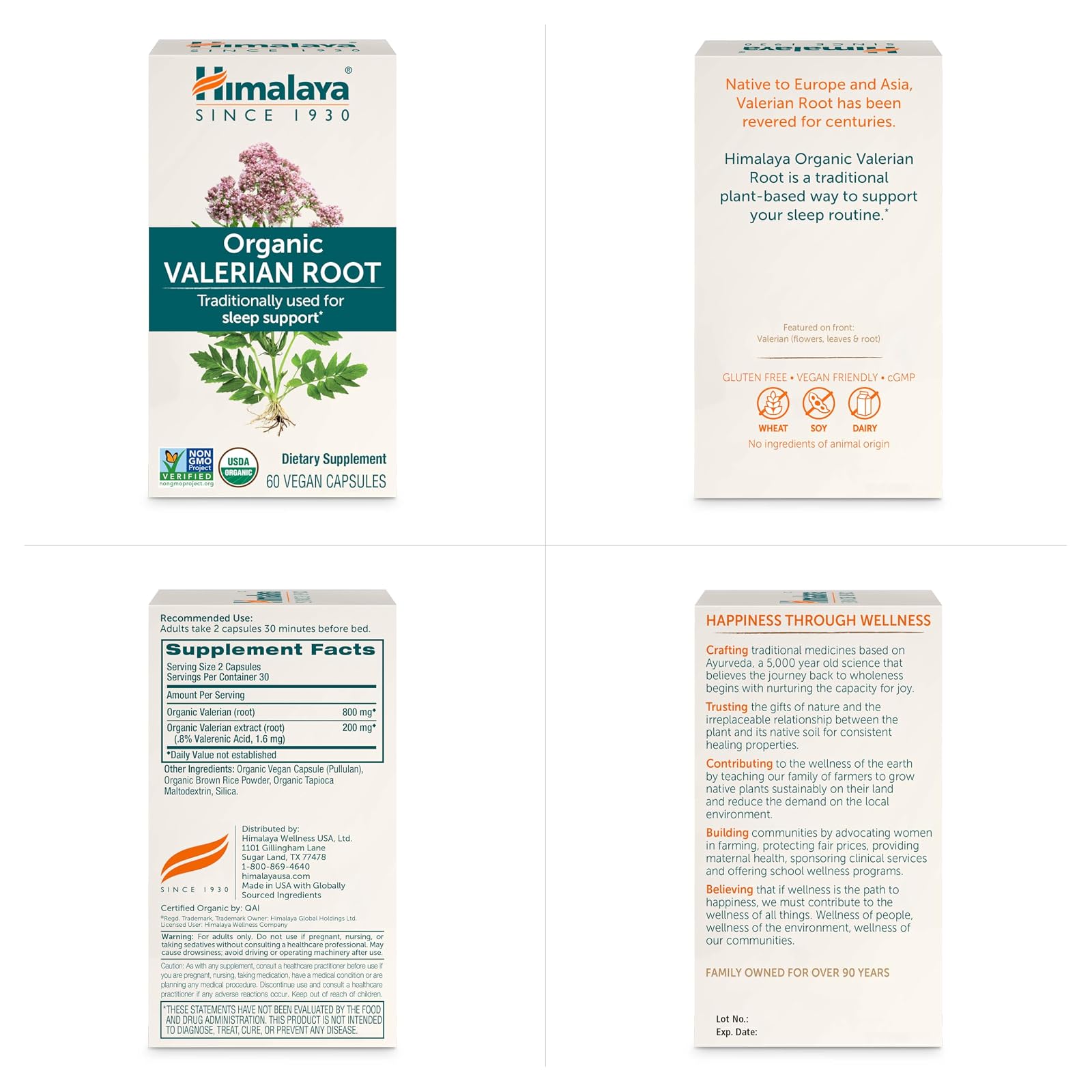 Herbal sleep aid with valerian root