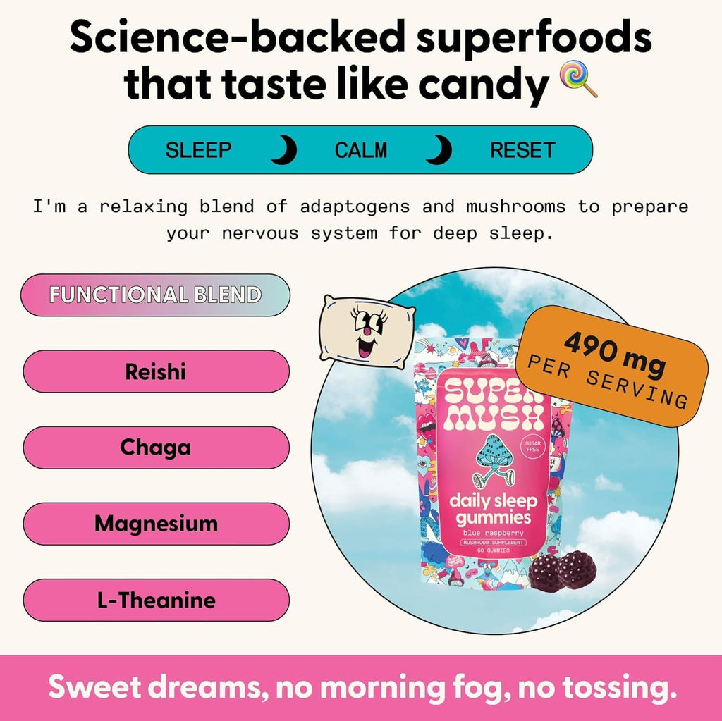 Herbal sleep support gummies for adults