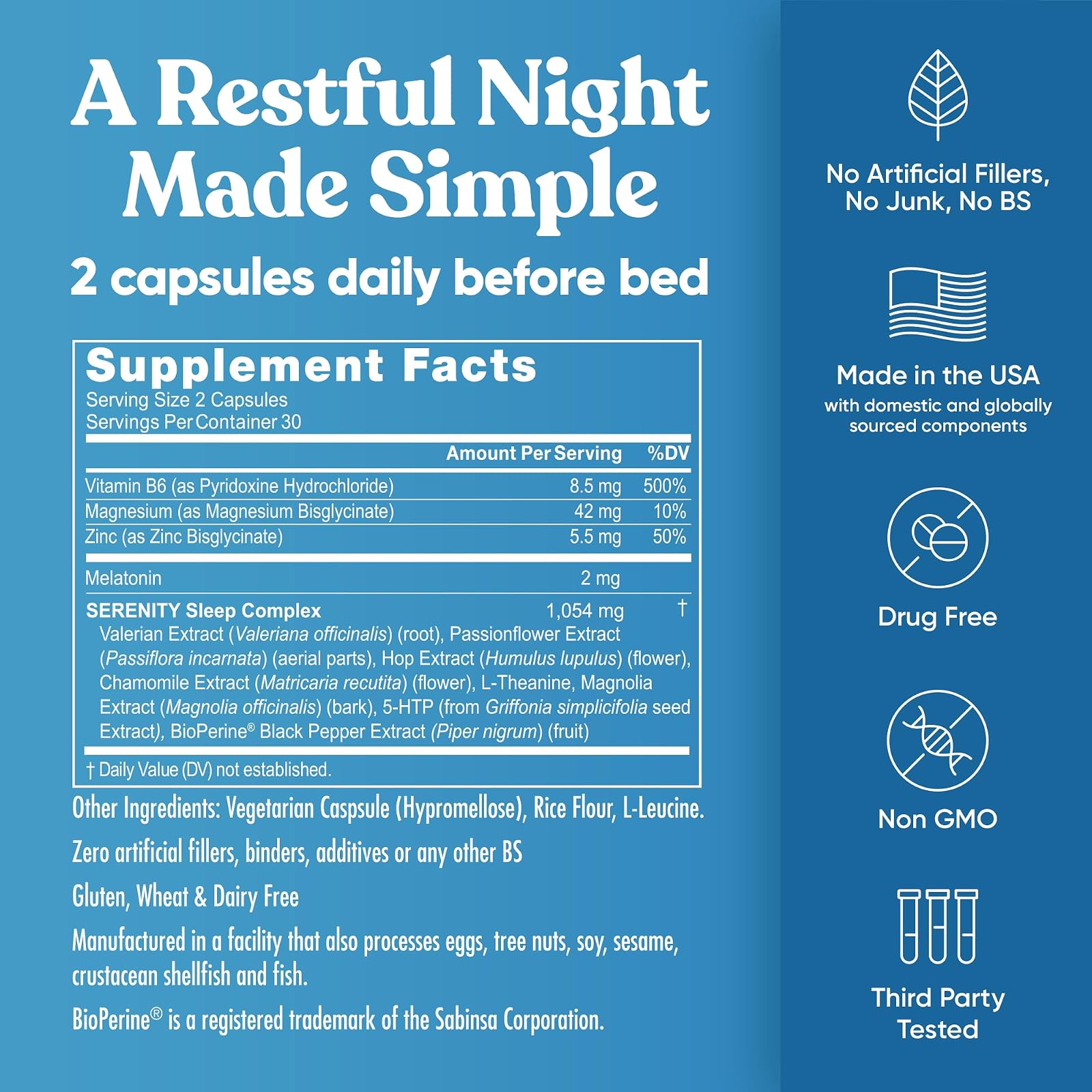 herbal sleep support with melatonin