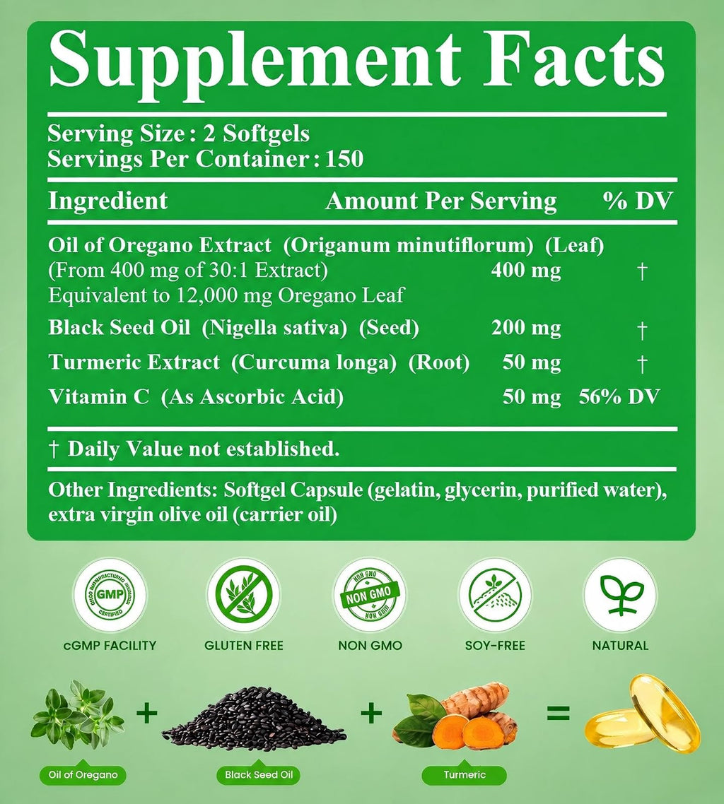 Herbal softgels for immune health