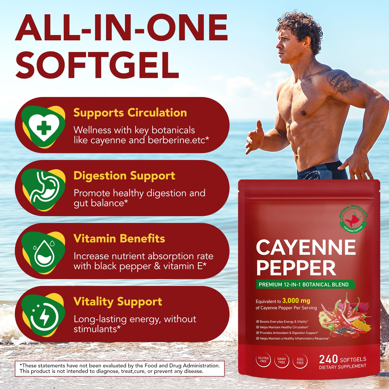 Herbal softgels for inflammation relief