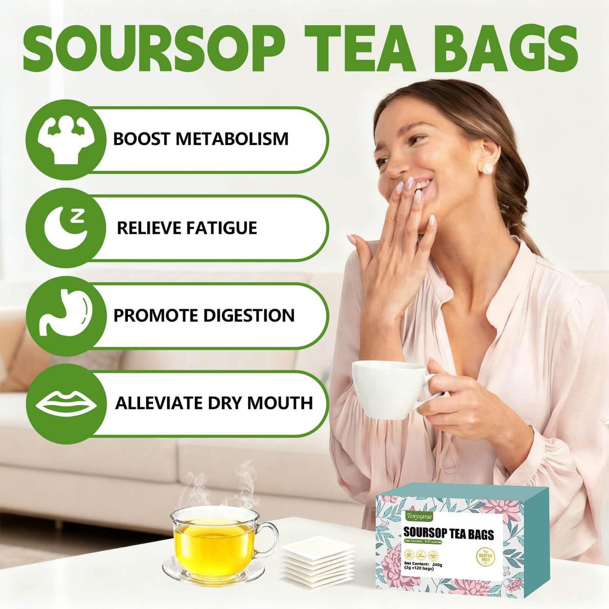 herbal soursop tea for digestion