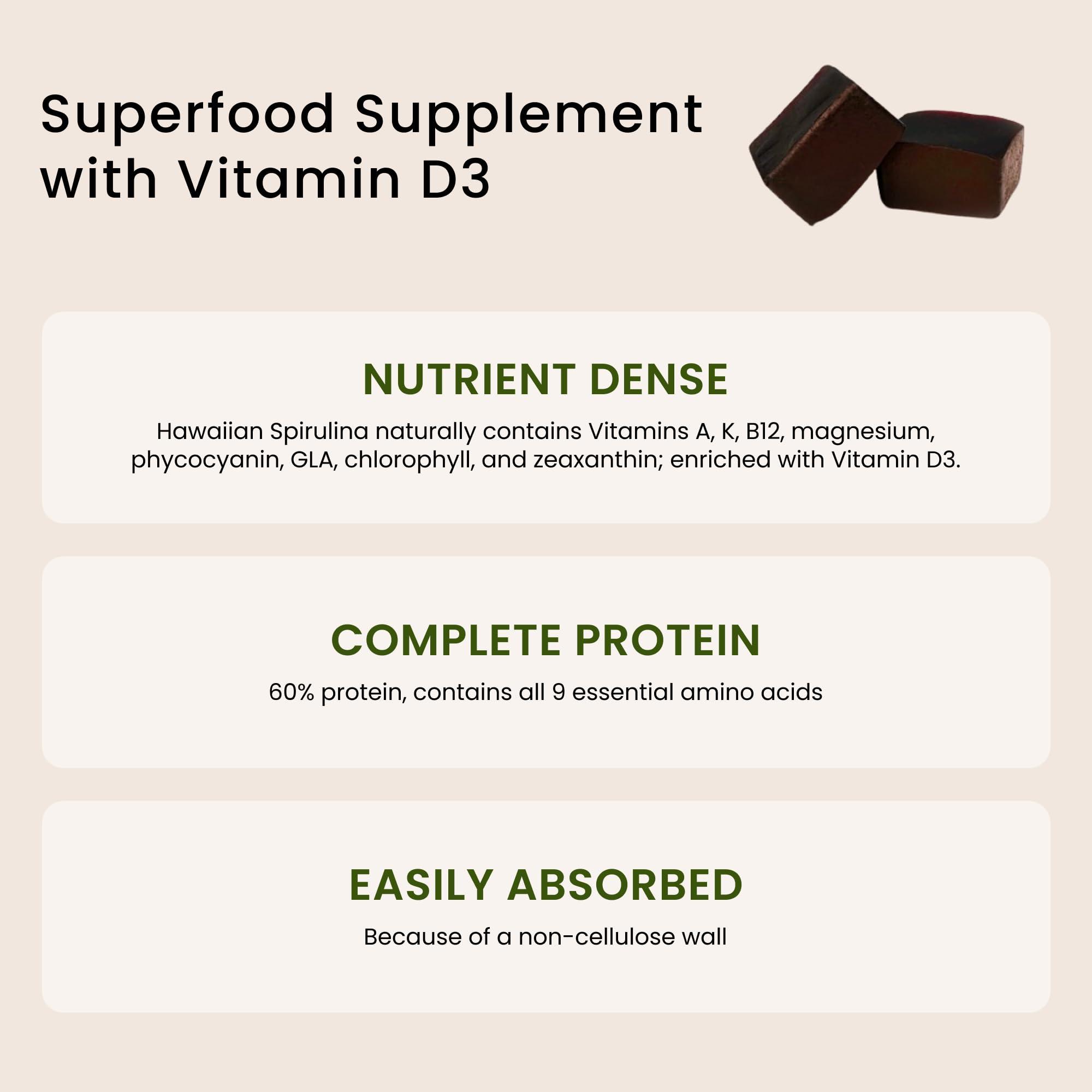 Herbal spirulina for immune support