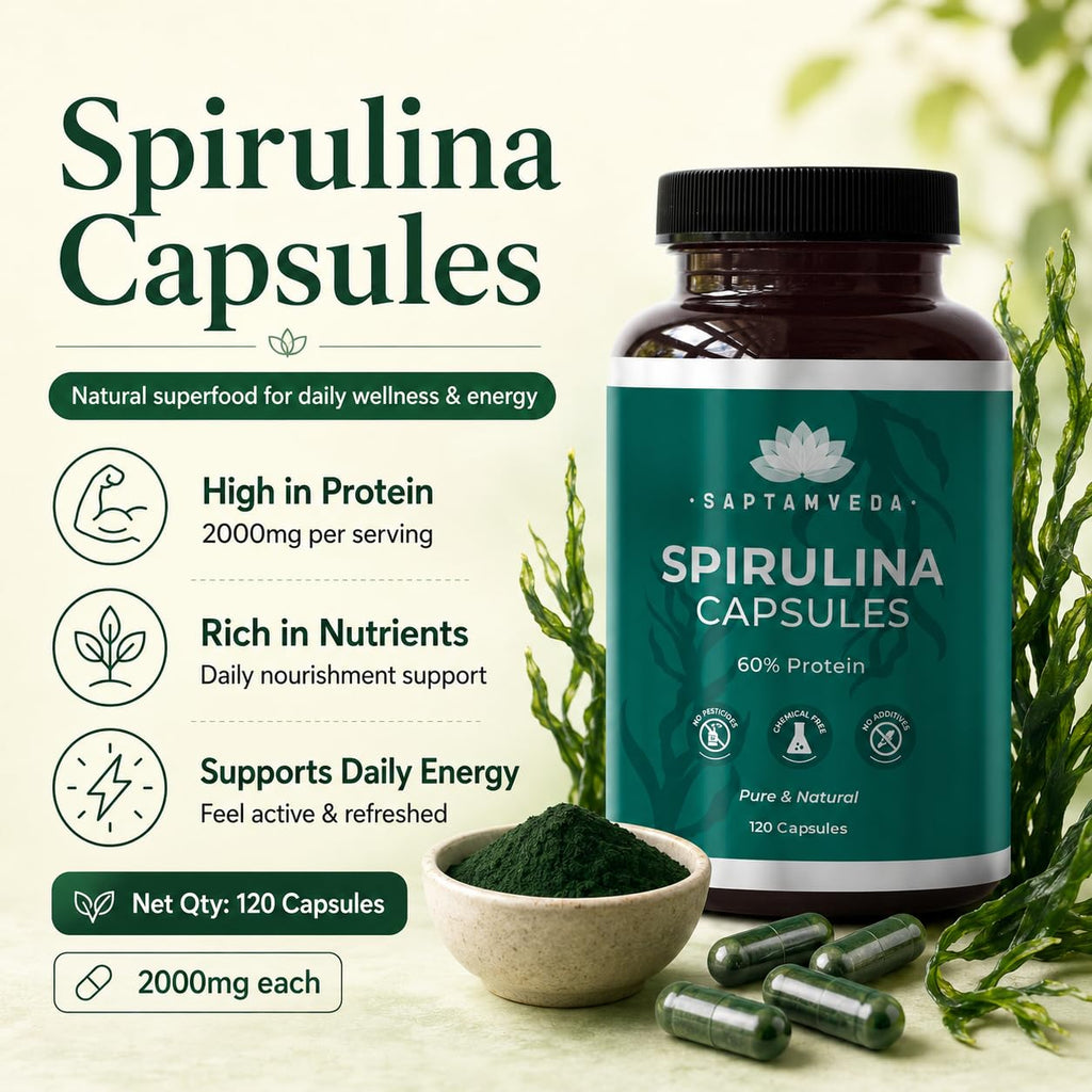 Herbal spirulina for overall health