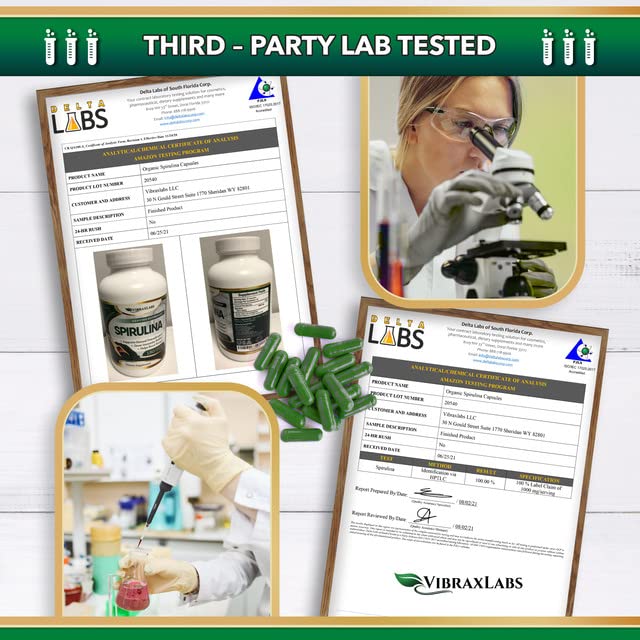 Herbal spirulina supplements for vitality