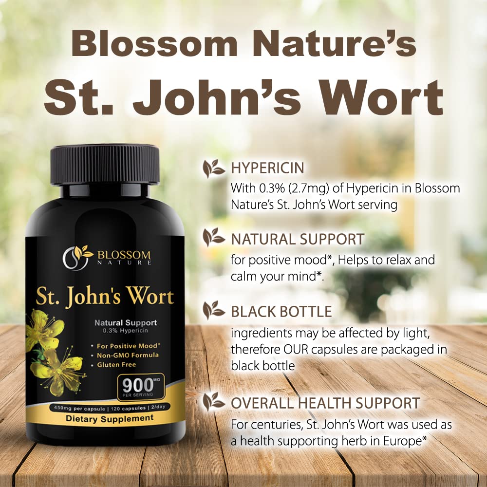 herbal st. john's wort for stress relief