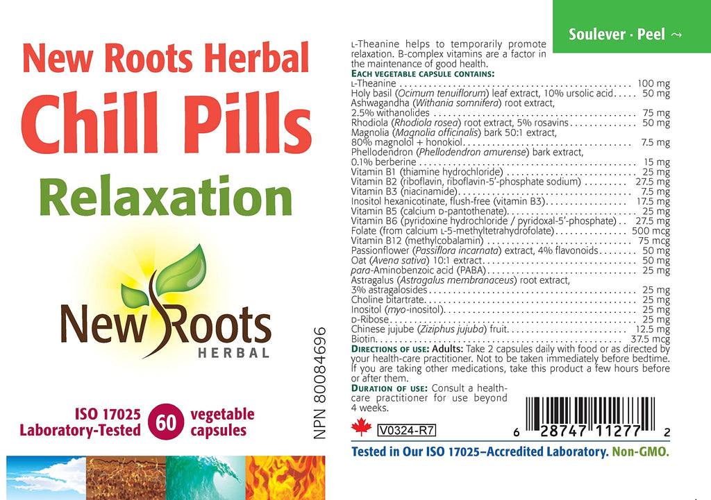 Herbal stress relief capsules