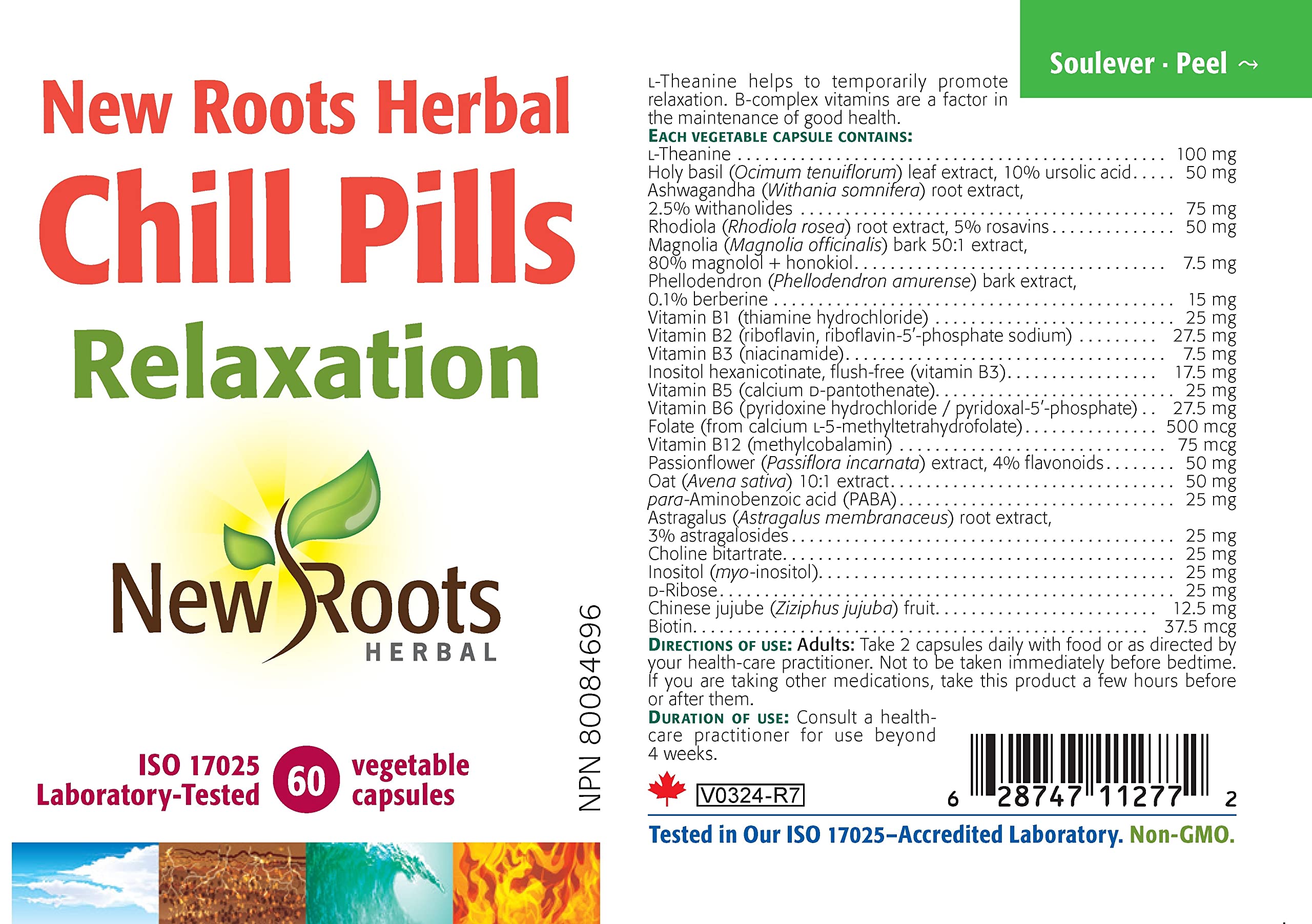 Herbal stress relief capsules