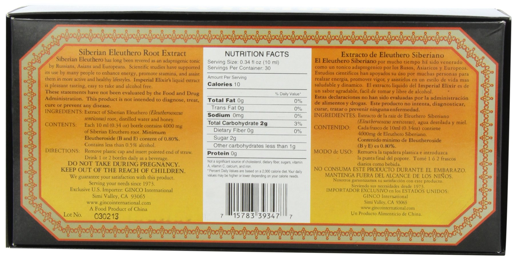 herbal stress relief ginseng extract