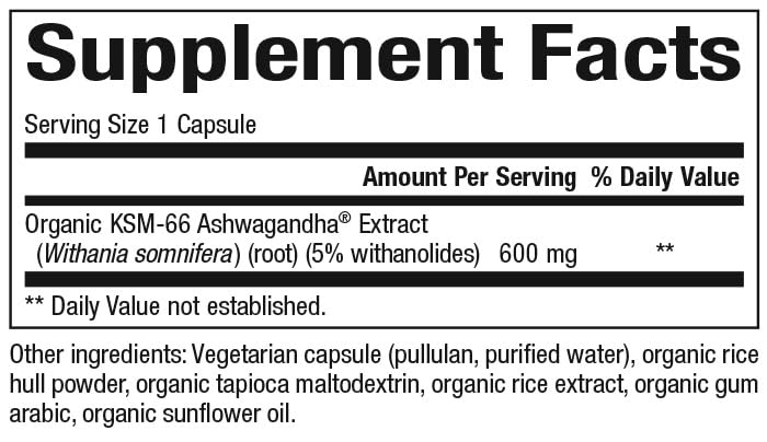 herbal stress relief with Ashwagandha