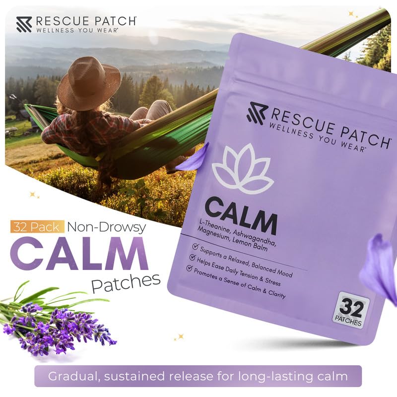 Herbal stress relief with Calm patches