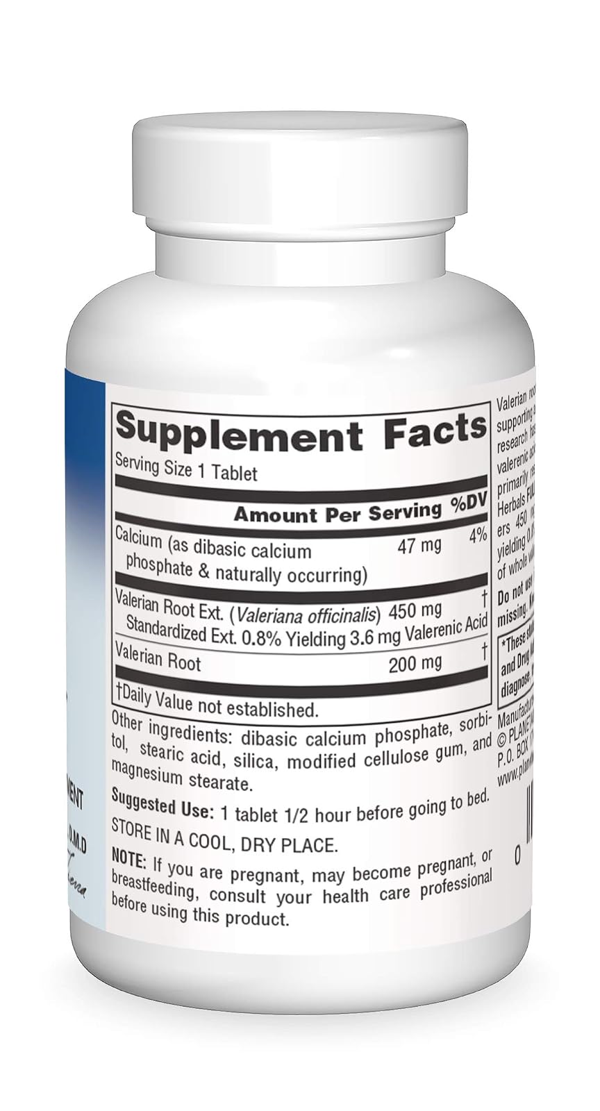 Herbal stress relief with Valerian Extract tablets