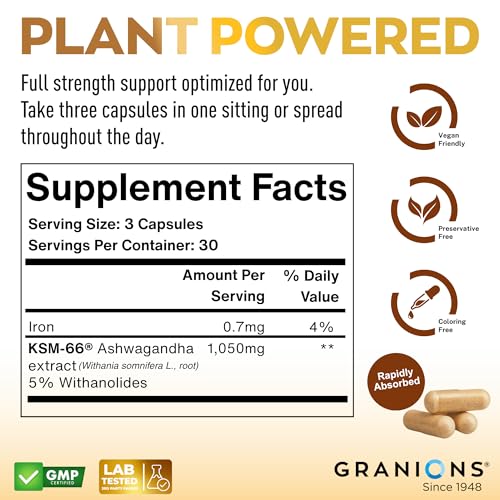 Herbal supplement ashwagandha for relaxation