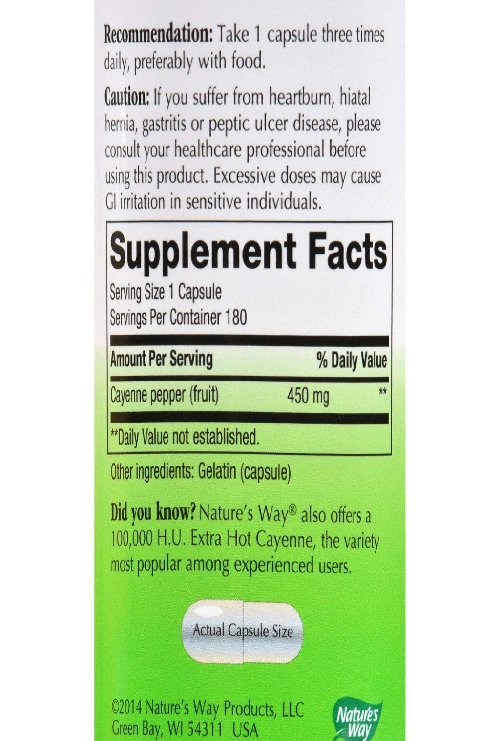 herbal supplement cayenne benefits