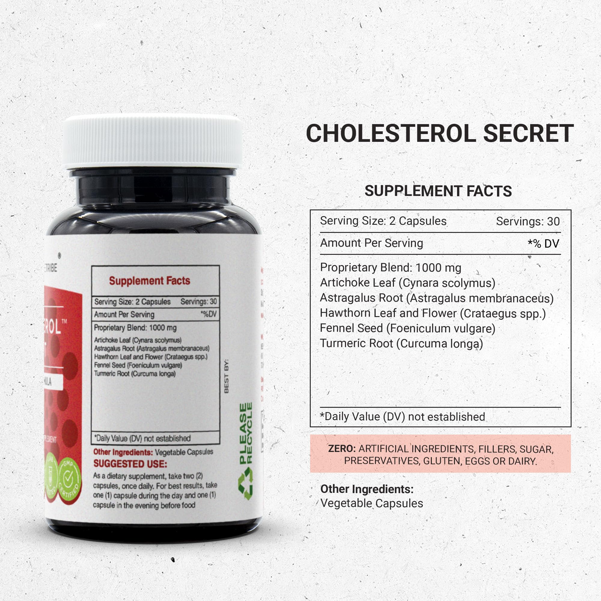 Herbal supplement for balanced blood lipids