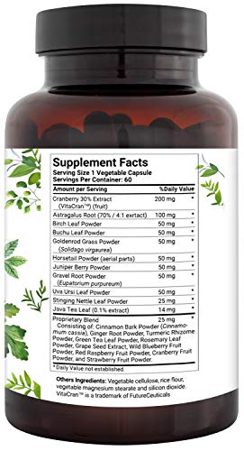 Herbal supplement for bladder wellness