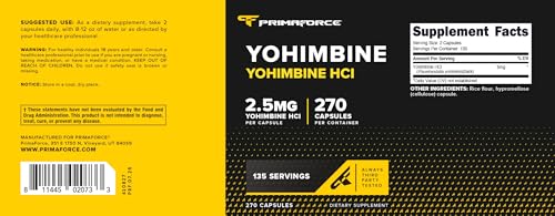 Herbal supplement for fat burning with Yohimbine